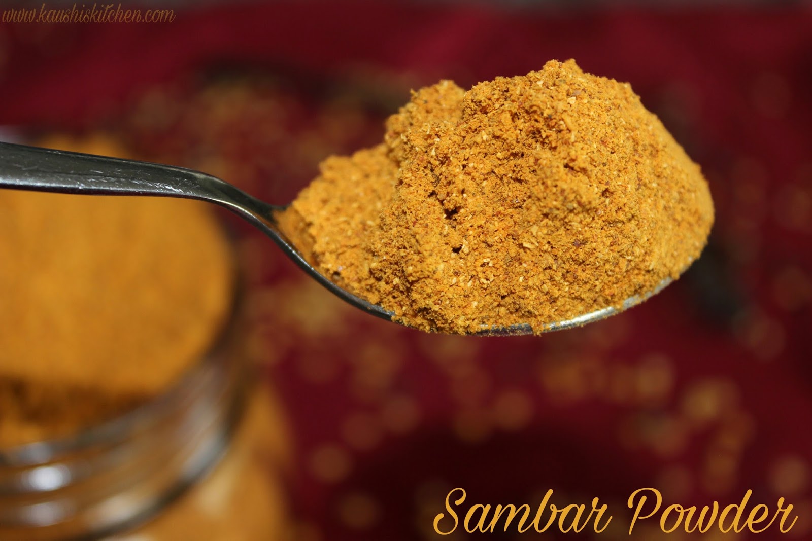 SAMBAR POWDER / SAMBAR PODI / HOMEMADE SAMBAR POWDER