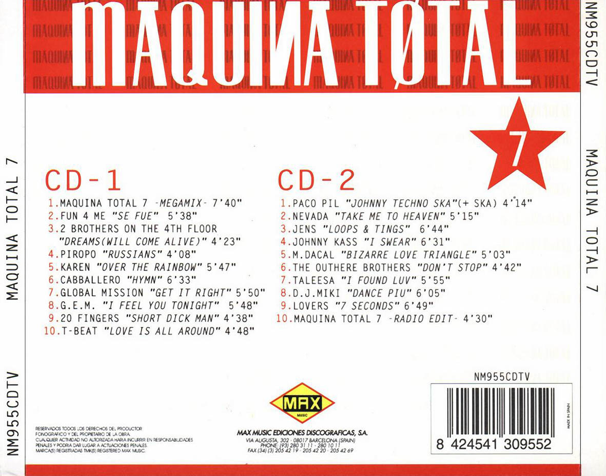 dance of the 90's: Maquina Total 7