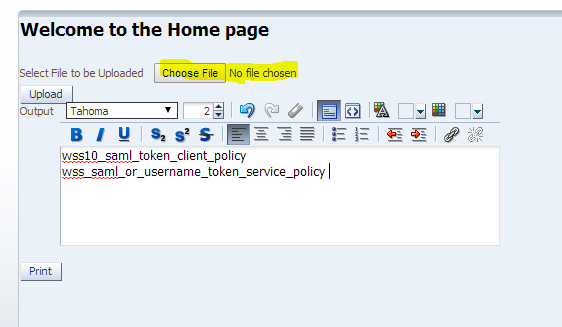 Learning SOA: Create an ADF page to upload a text document and display its content in the ADF ...