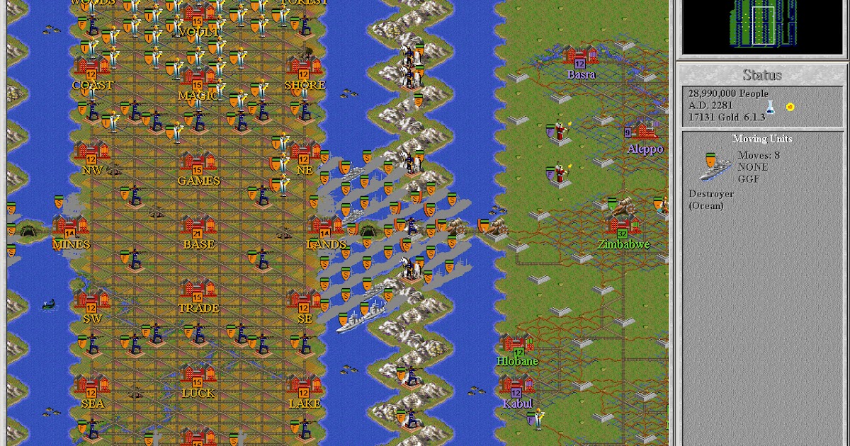 The Best Games Ever: Civilization 2 - Equilibrium Map Screenshot