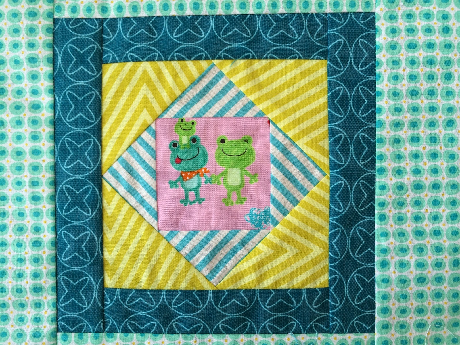 Sew Giving: WIP - Frogtastic Quilt