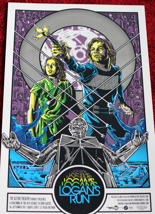 INSIDE THE ROCK POSTER FRAME BLOG: Logan's Run movie poster by Tim ...
