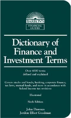 Dictionary of Finance and Investment Terms Fifth Edition ~ Business ...