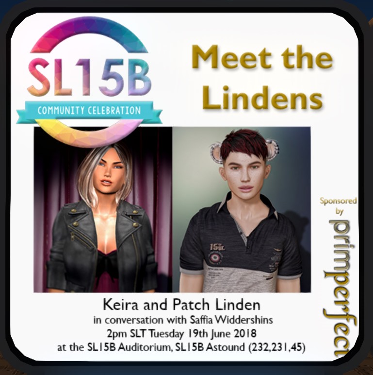 Echt Virtuell: "Meet the Lindens" im SL15B-Auditorium