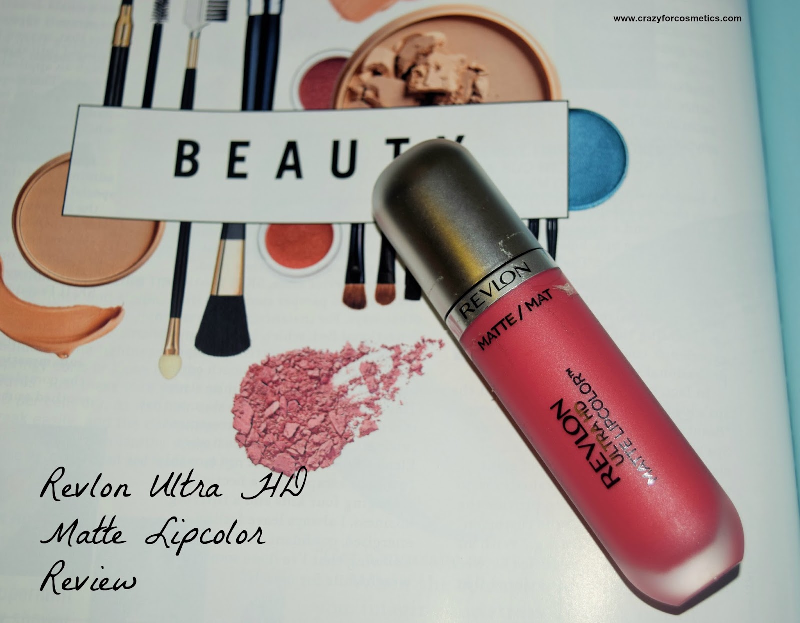 Revlon Ultra HD Matte Lipcolor in 600 Devotion Review | Crazy for ...