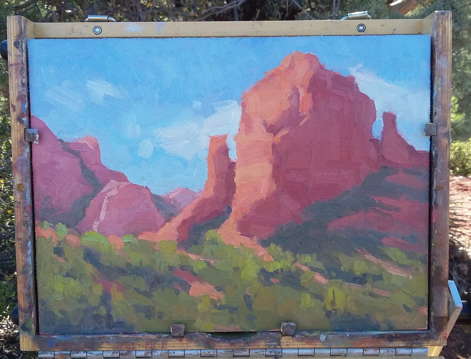 Oil Art & Collectibles Sedona Plein Air Landscape Oil Painting Brins ...