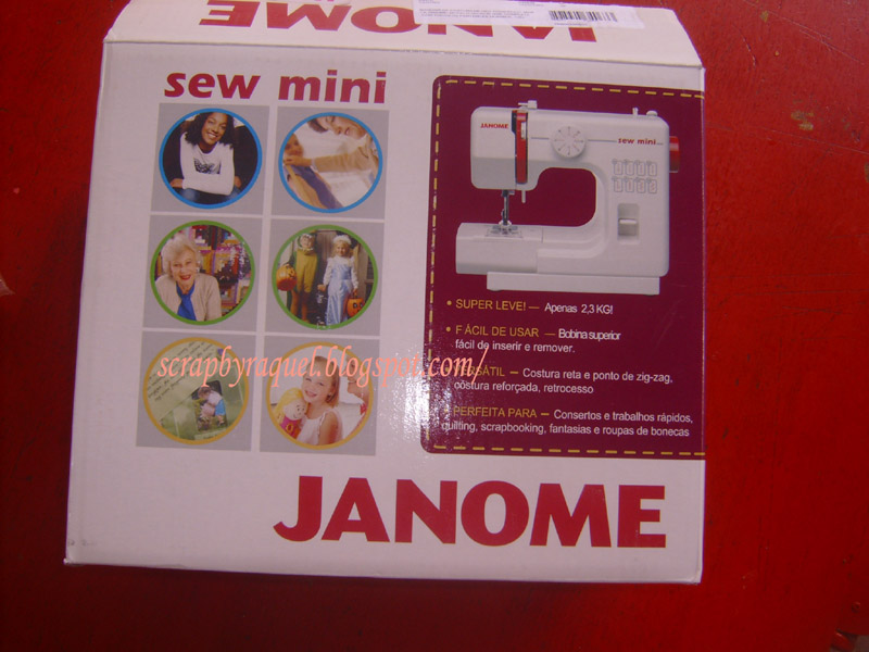 Scrap e Mais algumas coisinhas....: Minha Janome e meu Scrap-Canto sem ...