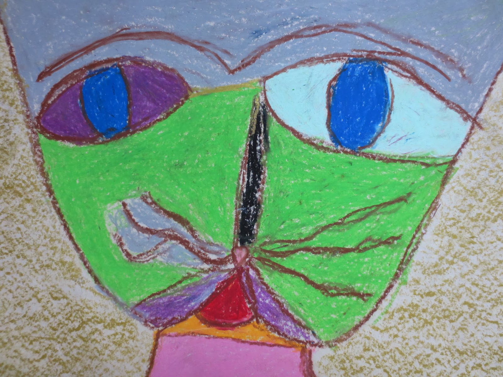Art's A Hoot!: PAUL KLEE CAT FACES by FIRST GRADERS