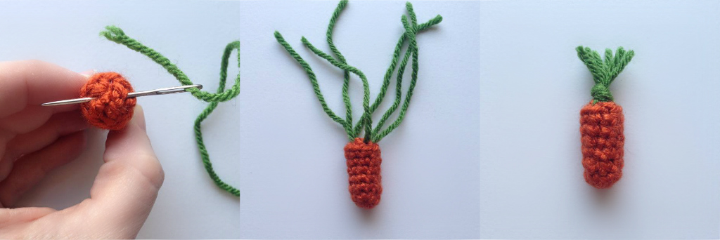 By Jenni Designs: Free Crochet Pattern: Tiny Carrot