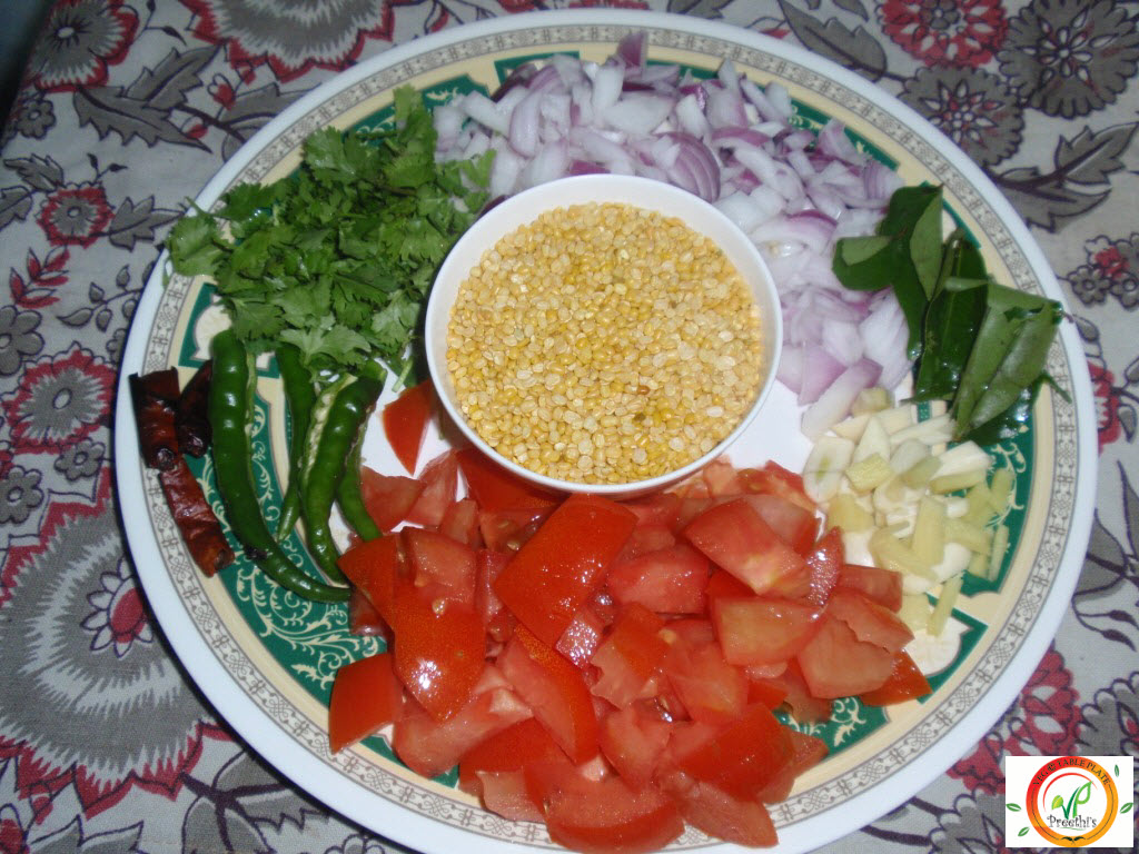 Preethi's Vegetable Plate: Dhal Tadka