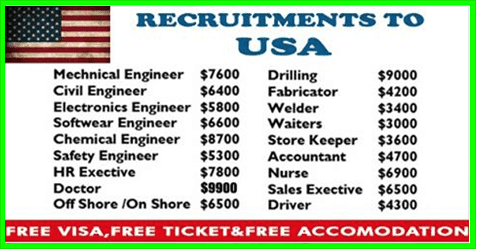 LATEST RECRUITMENTS TO USA - Worldswin: jobs apply-immigration advice