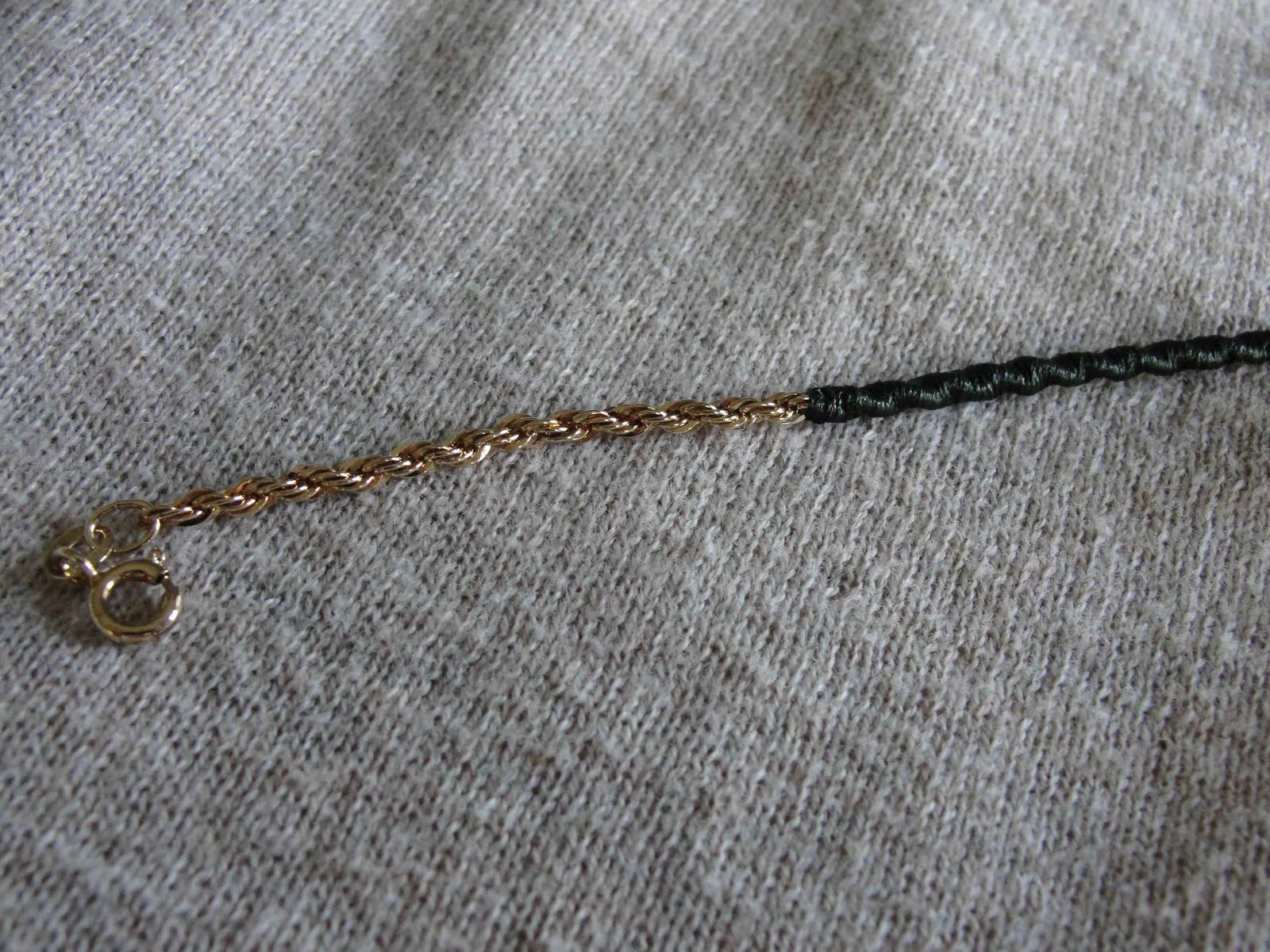 one half world: DIY thread-wrapped jewelry