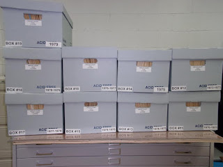 Archival Storage Boxes with lids, Houston County, Tennessee Archives