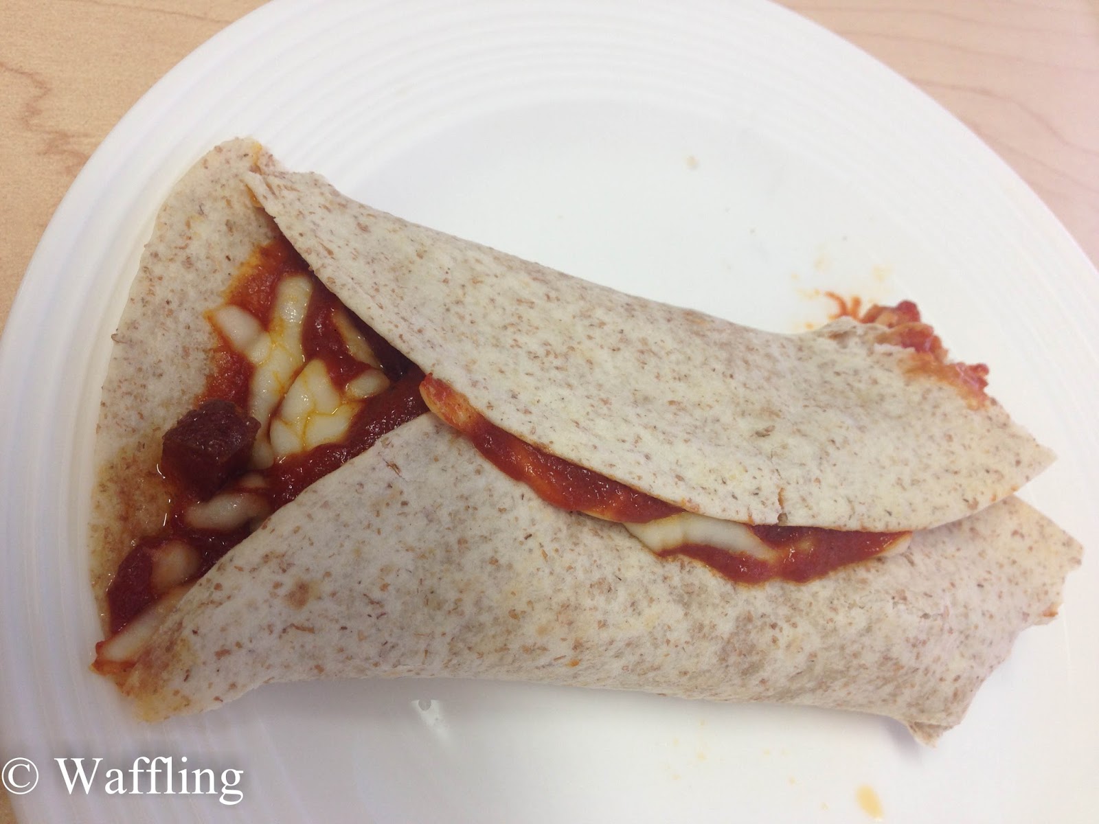 Waffling: Pizza Burrito