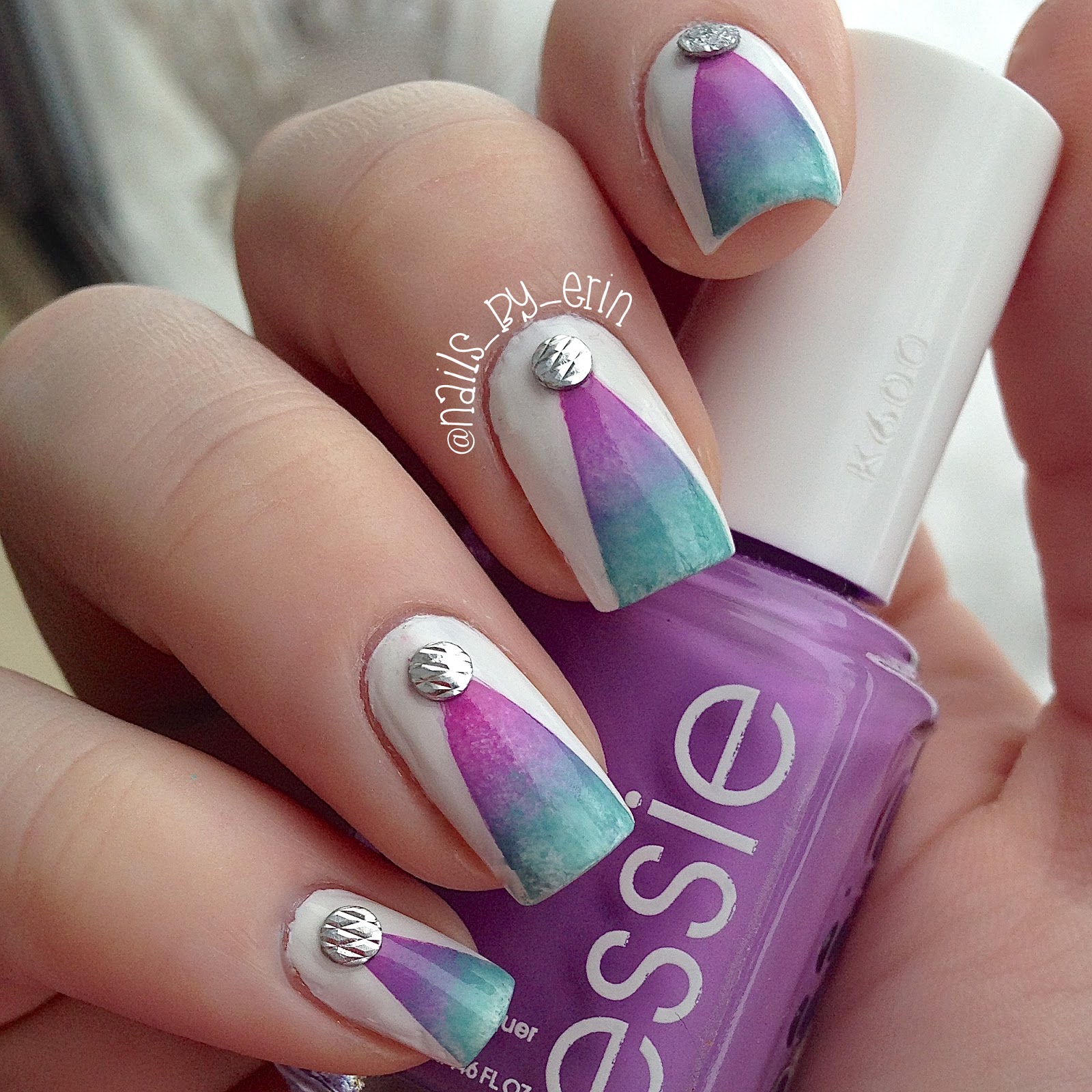 NailsByErin: Gradient Triangle Nails and BornPrettyStore.com Review