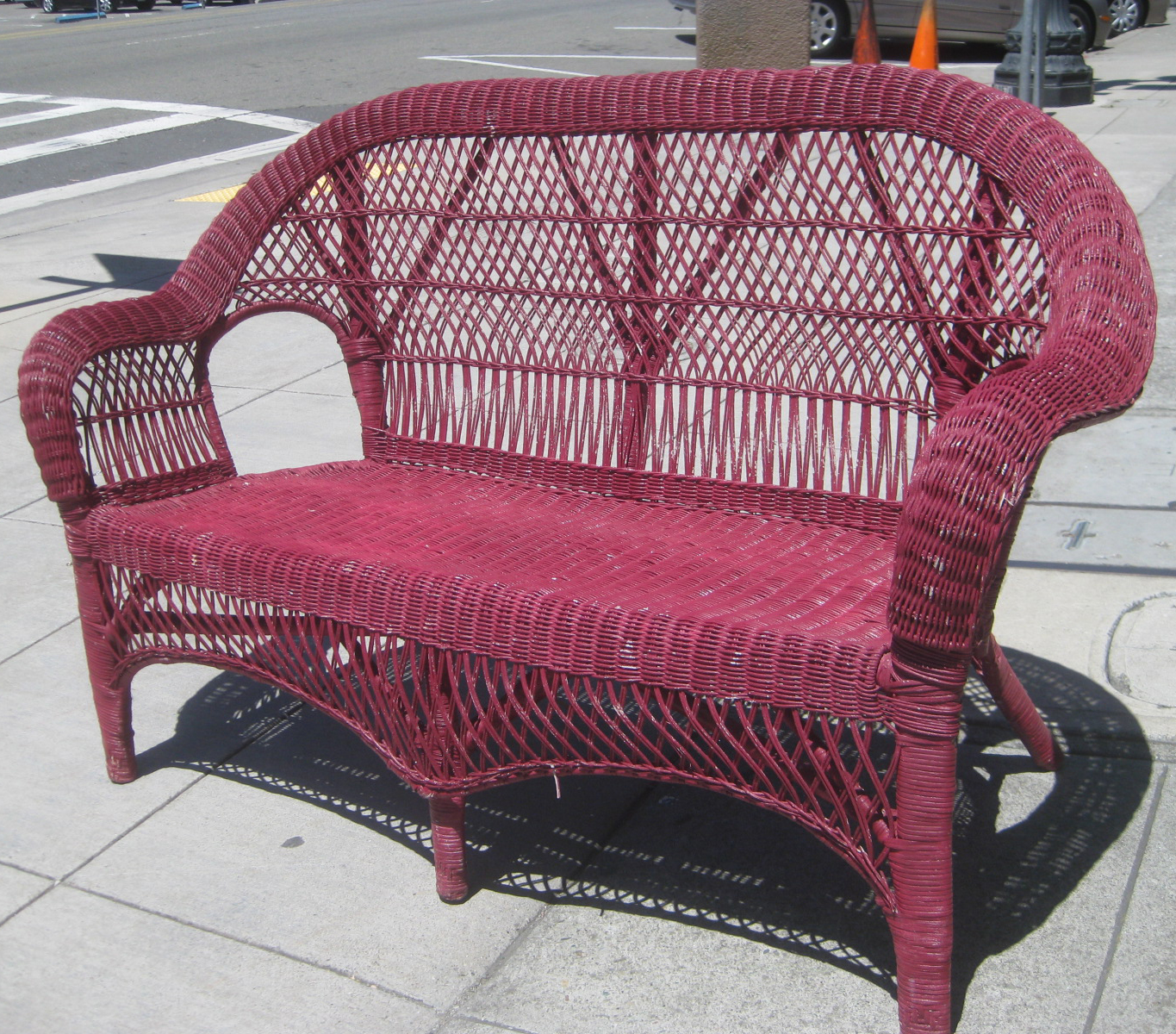 UHURU FURNITURE & COLLECTIBLES: SOLD - Magenta Satee - $60