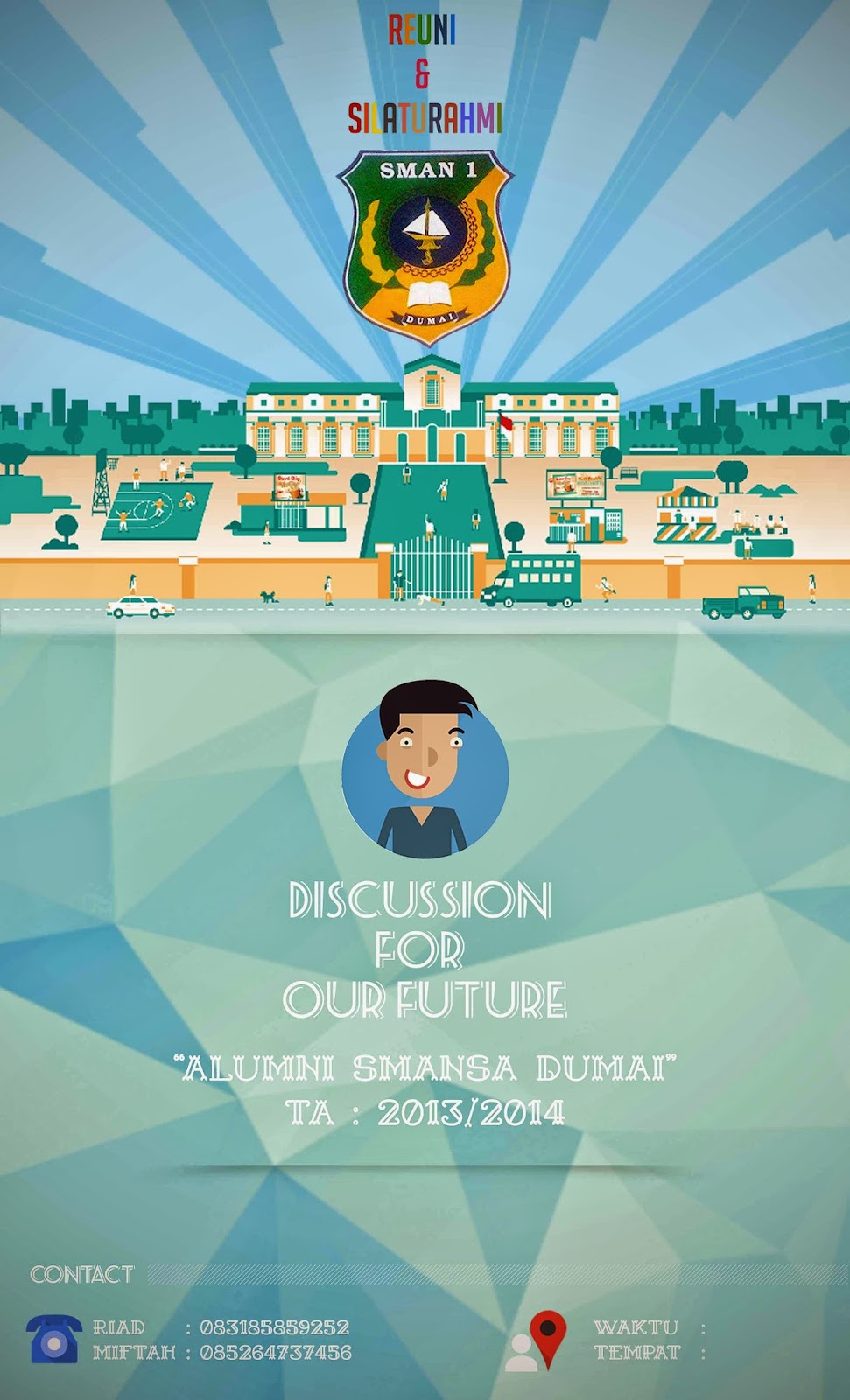 Project 2 Poster Design Reuni SMA Negeri 2 Dumai - Jasa Design Grafis ...