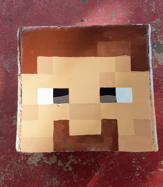 DIY Minecraft Steve Head