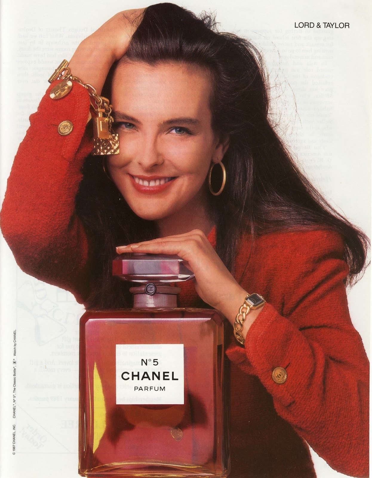 1988 - CHANEL # 5 - Magazine Ad - GIANT BOTTLE - Perfume | Old Magazine Ads