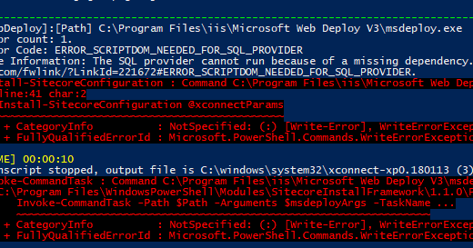 Sitecore 9 Installation Error Error Scriptdom Needed For Sql The Sql