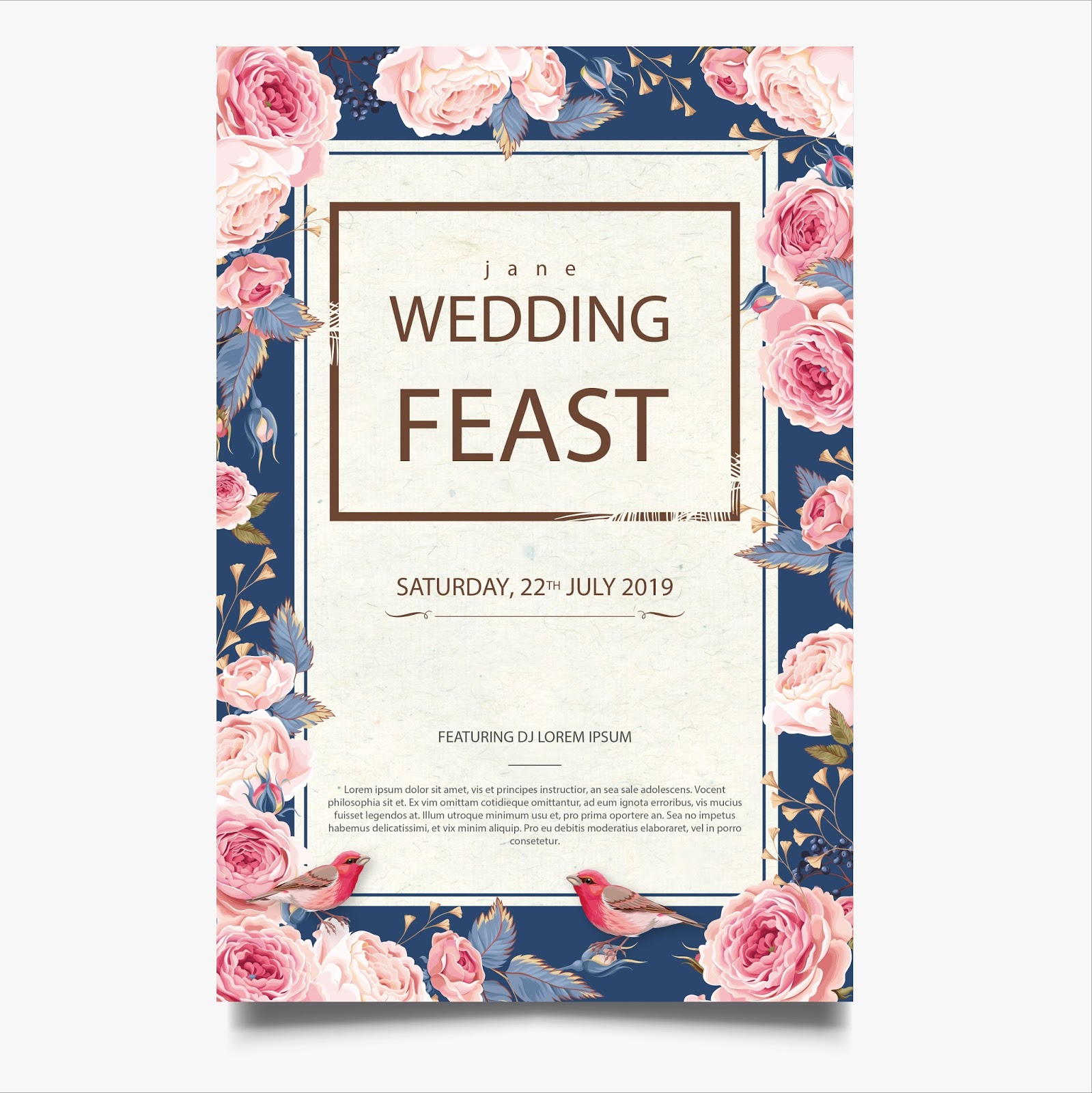 Free Flower Poster Design - Download Free Graphics