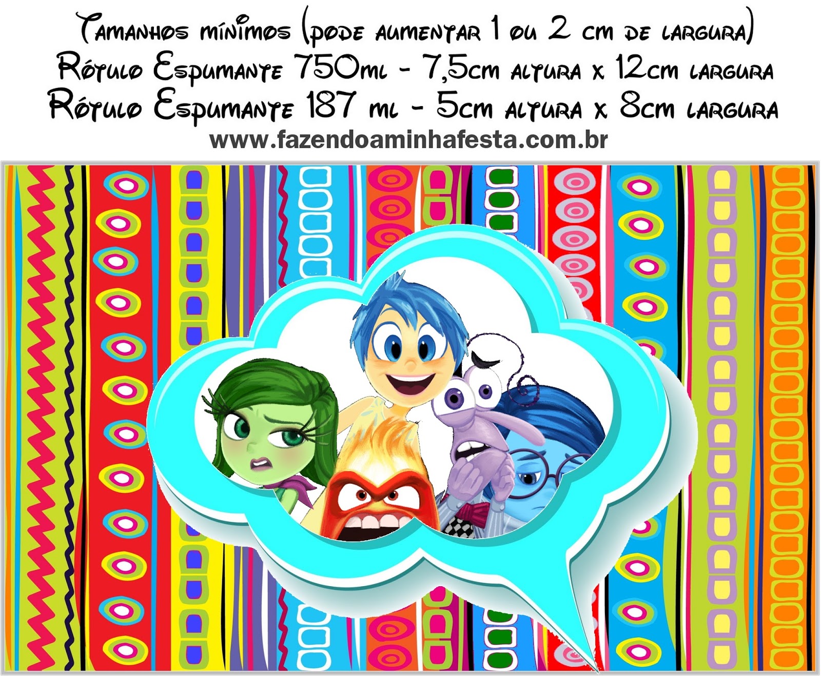 Birthday of Inside Out: Free Printable Candy Bar Labels. - Oh My Fiesta ...