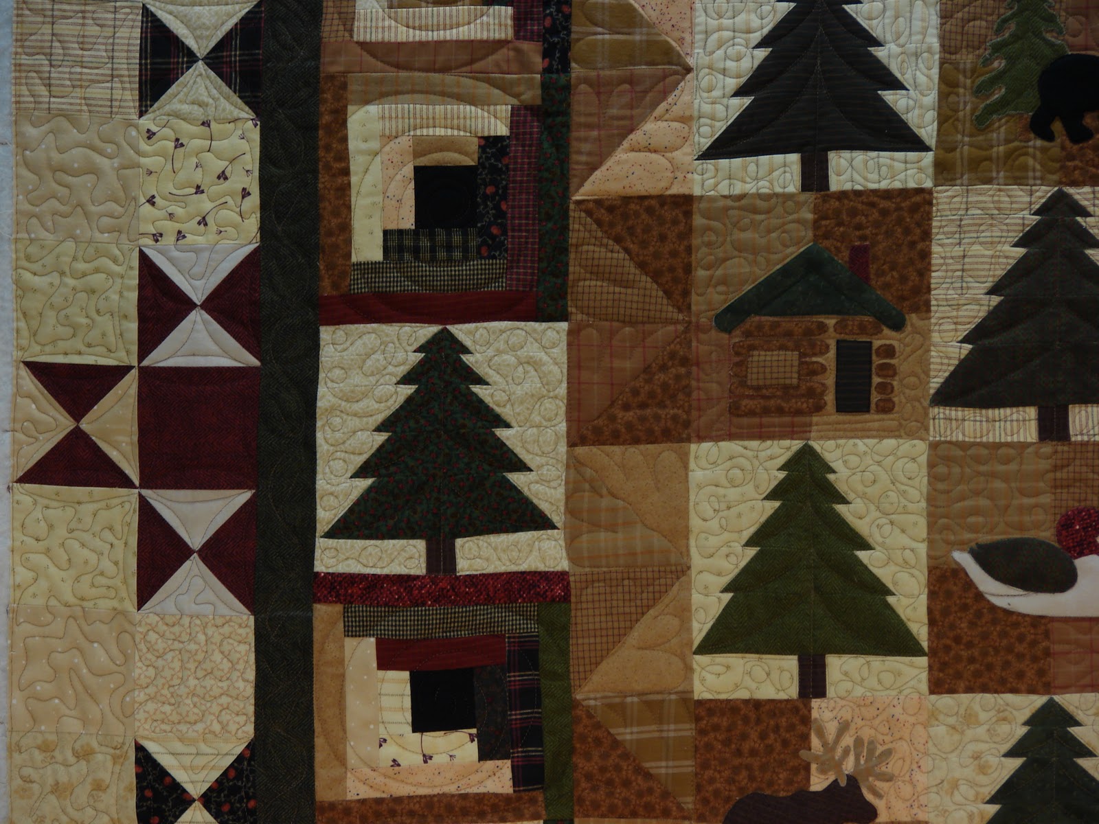 Quilt Vine: "Cabin in the Woods"