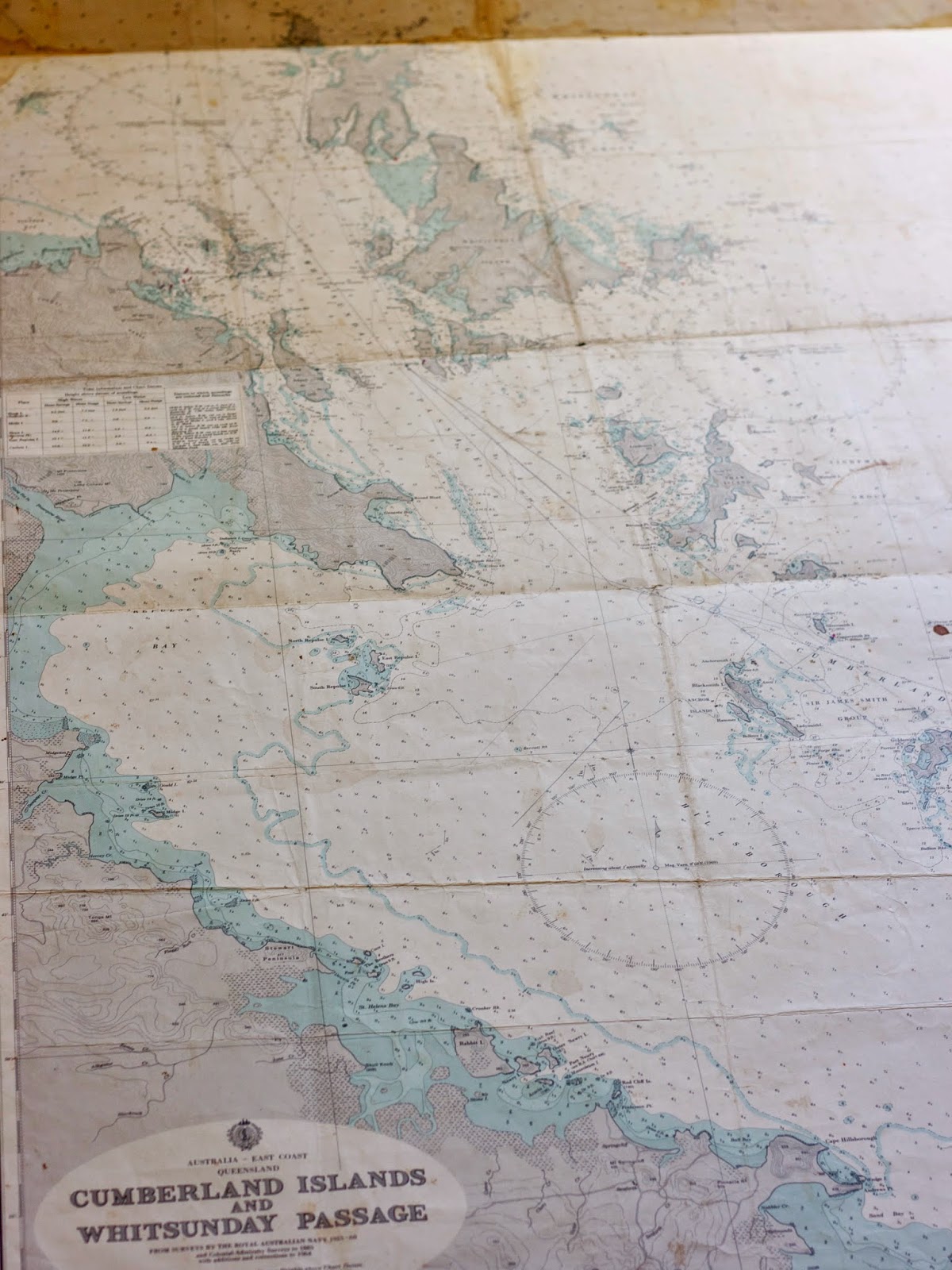 Vintage Nautical / Maritime Chart