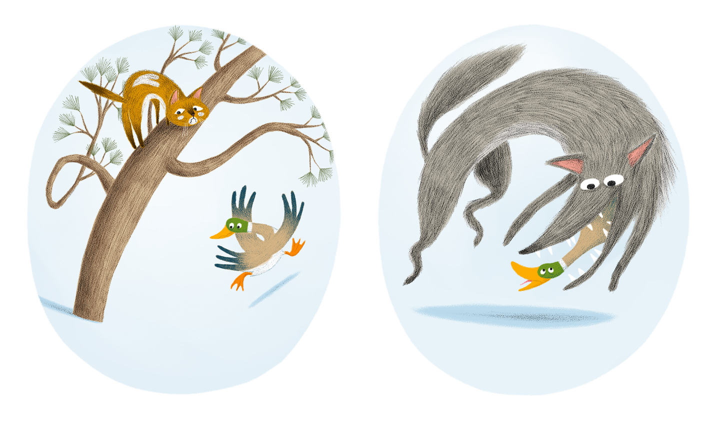 yves dumont illustrations: "Pierre et le Loup" - "Peter and the wolf ...