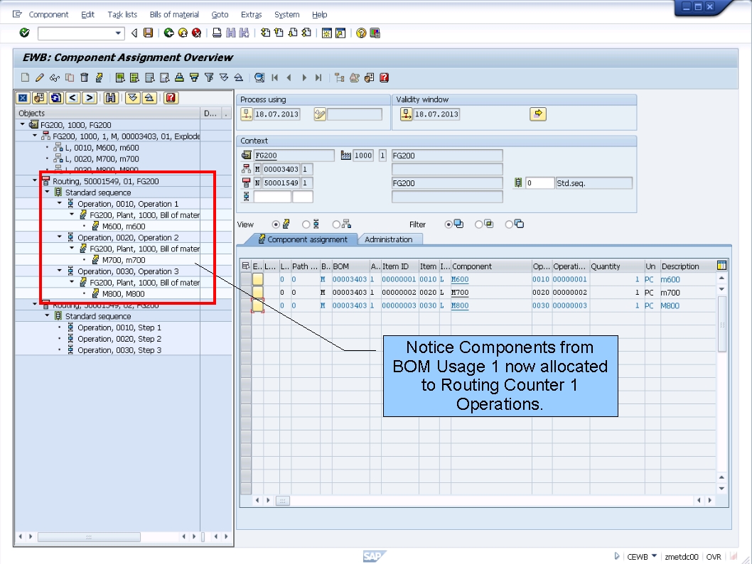 青蛙SAP分享 Learning & Examination: PP CEWB3 EngrWorkBench Component Allocation