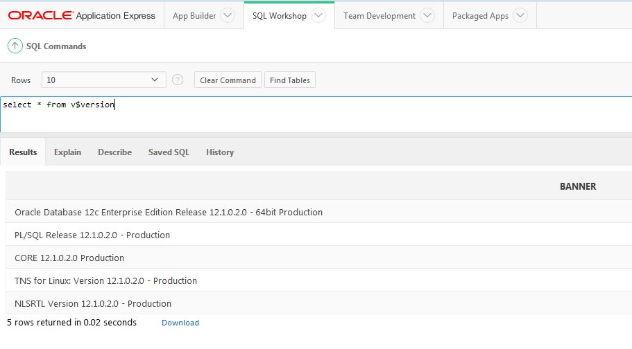 Oracle Application Express Apex Database Blog