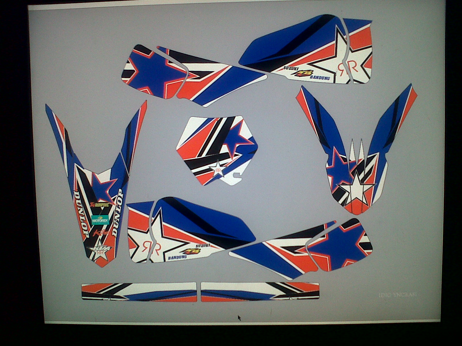 Decal Suzuki TS 125 - DECALS MOTOCROSS CUSTOM GRAPHICS