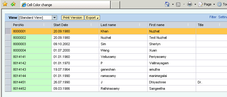 An SAP Consultant: Web Dynpro ABAP- Change cell color in ALV