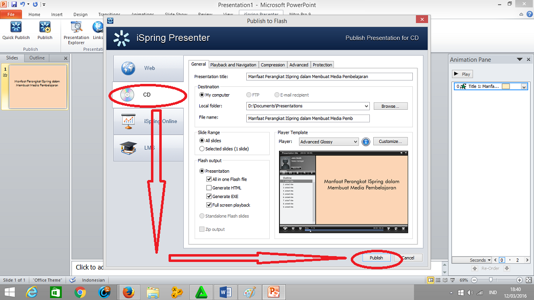 Blognyaeryu: Cara Mengubah Animasi PowerPoint Menjadi Flash Movie (SWF) dan Menyisipkan Fitur ...