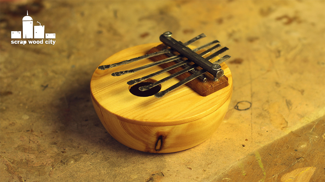 scrap wood city: How to make a kalimba using the lathe