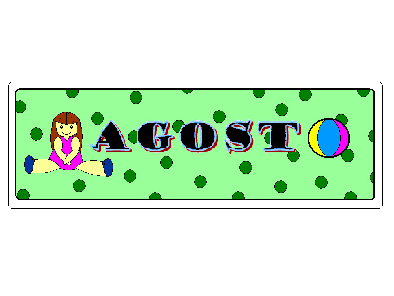 DIBUJOS PARA DOCENTES: CARTEL MES AGOSTO