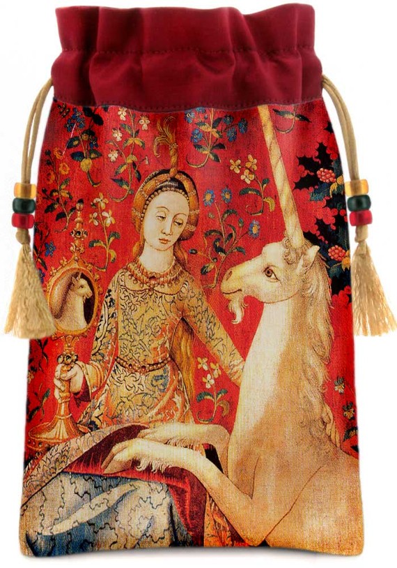 Medieval Bride: My medieval drawstring pouch