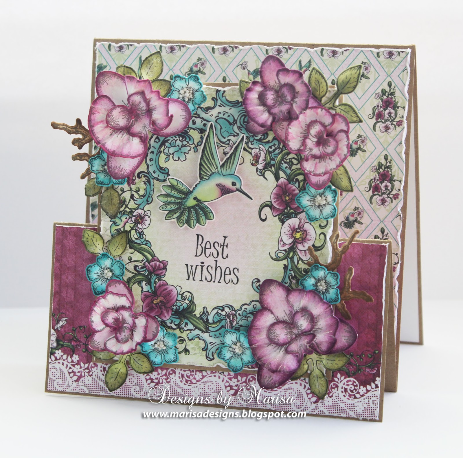 Designs by Marisa: Heartfelt Creations - Best Wishes Card