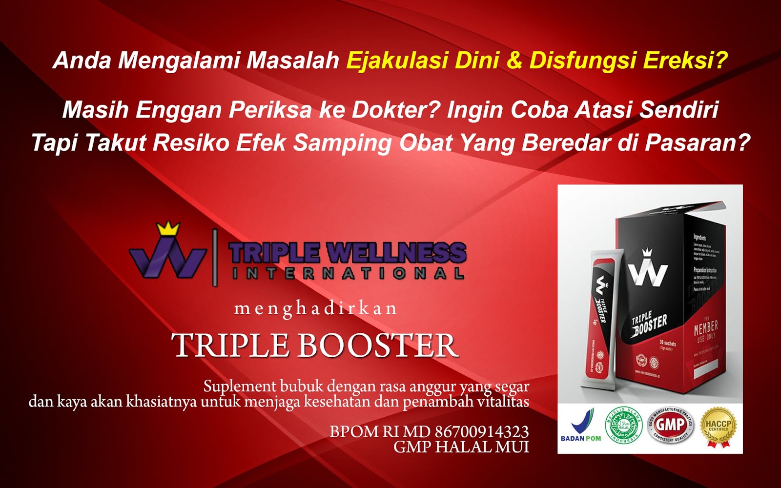 Agen Triple Booster Kebumen