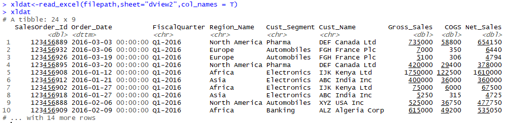 How to Read the Input data from an Excel file in R | Power BI Analytics ...