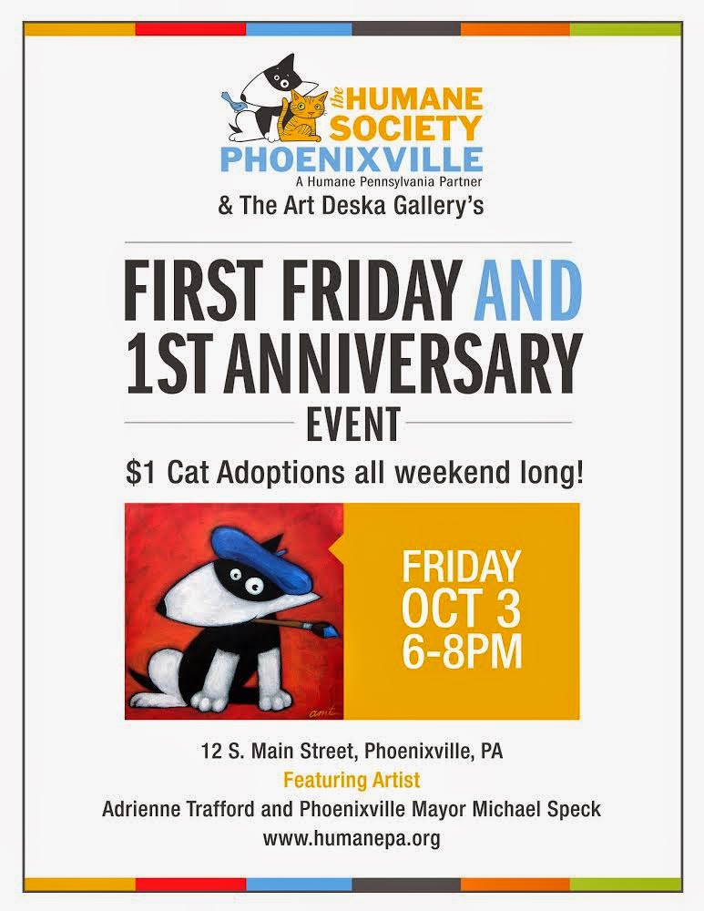 The Humane Society Phoenixville And The Art Deska Gallery Celebrating ...