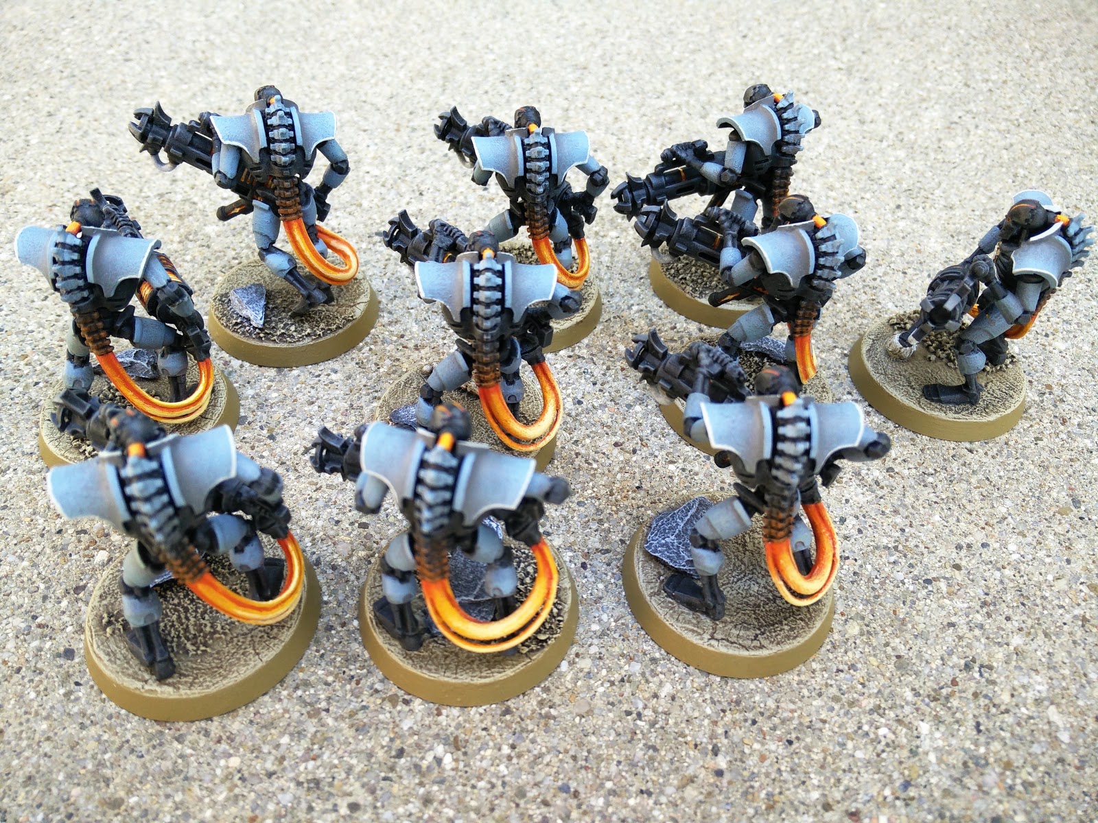 Necron Army Work in Progress pics: Tesla Immortals Done!