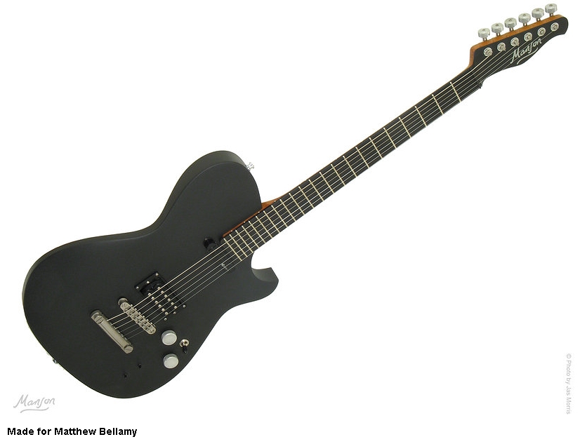 MUSE : Manson Matt Black - Guitar Made for Matthew Bellamy