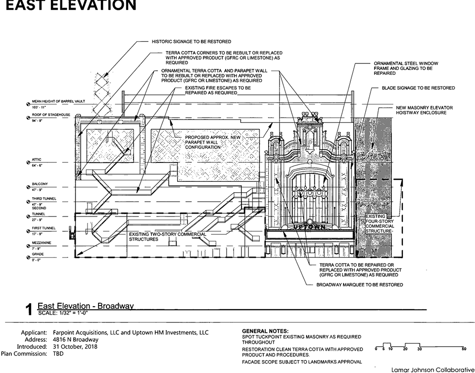 Uptown Theater Blueprints