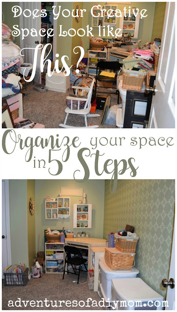 Organize Your Space in 5 Steps {and a tour of my creative space ...