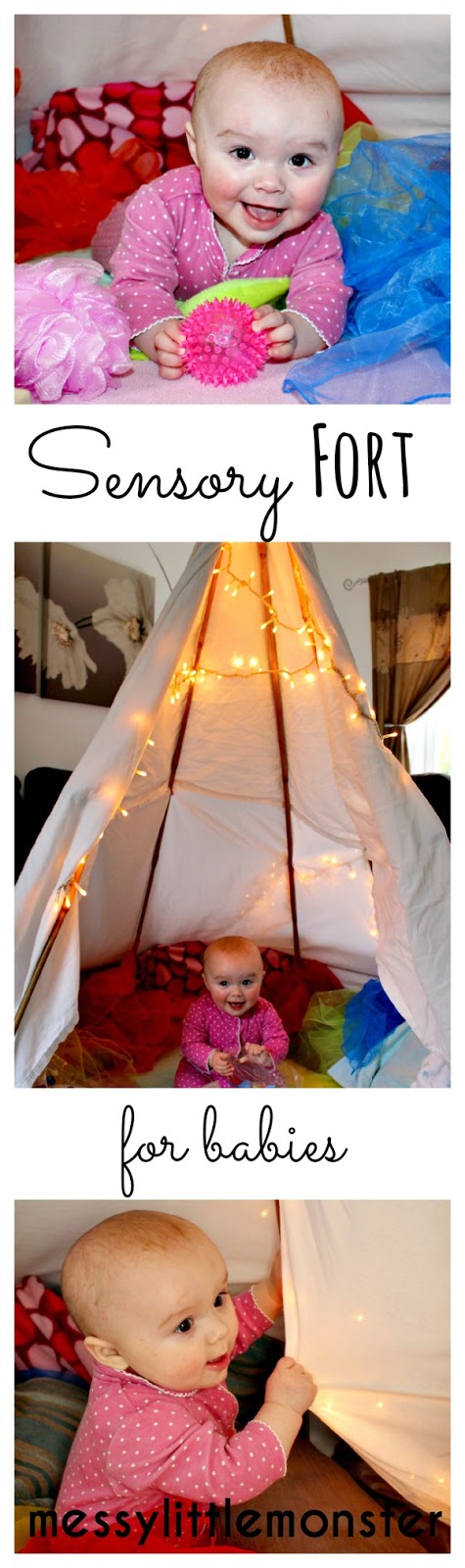 Sensory Fort for Babies - Messy Little Monster