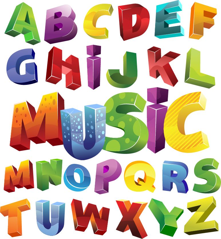 Template CorelDraw Alphabet Vector - EIO ARTS