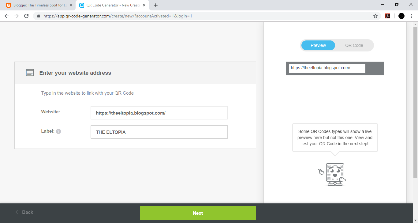 The Timeless Spot for ELT: QR Code in Education