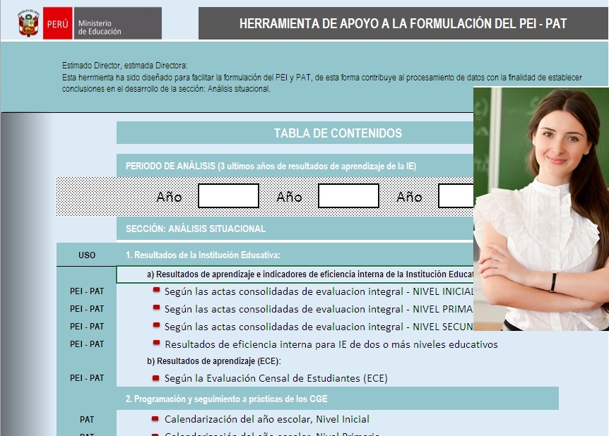Aplicativo para la elaboración del PEI - PAT 2018 ~ CrónicaEducativa
