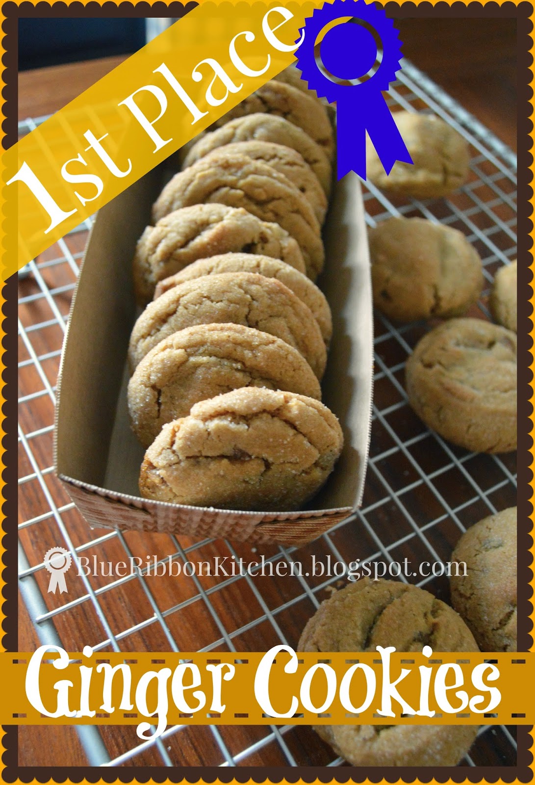 Blue Ribbon Kitchen: FIRST PLACE GINGER SNAPS | A Special Thank-You